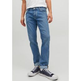 Jack & Jones JACK & JONES Slim-fit-Jeans »JJIGLENN JJEVAN AM 377 LID« Blue Denim 34 - Länge 30 Länge 30 34 Slim-fit-Jeans, die durch den Stretch-Anteil perfekt...