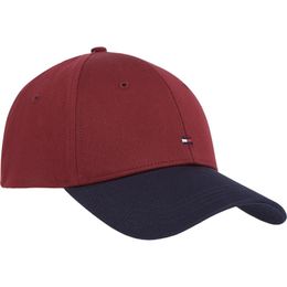 Tommy Hilfiger Baseball Cap »TH FLAG COTTON 6 PANEL CAP« mit dezenter Labelflag über dem Schild rouge-blue