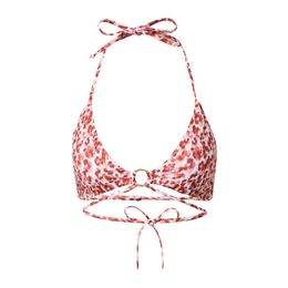Hunkemöller Hunkemöller Bikinitop 'Tobago' Damen Größe 75 lila / pastellorange / rot / weiß