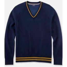 OLYMP Strickpullover »Strick Casual« marine M M V-Ausschnitt-Pullover von OLYMP