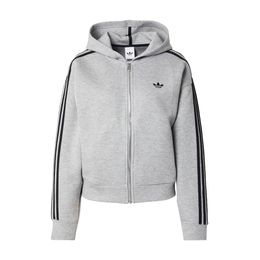adidas originals Sweatjacke 'Spacer' Damen Größe XL grau / schwarz