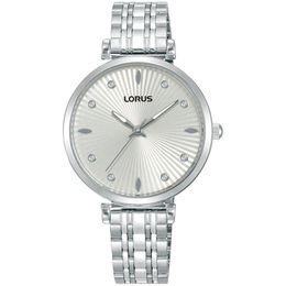 Lorus Damen Lorus Quarzuhr &raquo;Women&laquo; Armbanduhr, Damenuhr, Edelstahlarmband, analog, Glaskristalle silber