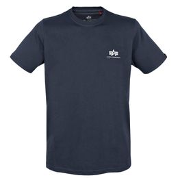 Alpha Industries Basic Alpha T-Shirt Small Logo (Sale) repl.-blue, Gr&ouml;&szlig;e XXL