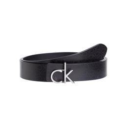Calvin Klein Ledergürtel »CK LOGO REVERSIBLE BELT 3.0« mit Logoprägung als Schließe Classic Mono Black
