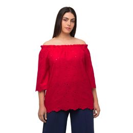 Ulla Popken Bluse Damen Gr&ouml;&szlig;e XXXL/4XL rot