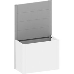 BioHort Sichtschutzelement f&uuml;r Hochbeet DaVinci silberfarben-metallic