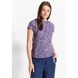 Cecil T-Shirt mit Knoten multi universal blue melange L (42) L (42) Melange T-Shirt von Cecil