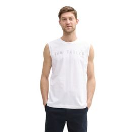 Tom Tailor T-Shirt mit Logo-Print white 3XL 3XL Tanktop von Tom Tailor
