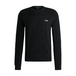 BOSS Green Strickpullover »Momentum-X CN« mit Schurwolle Black001 XXL XXL Pullover von BOSS Green Menswear