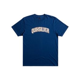 Quiksilver T-Shirt »Scholarship« Estate Blue M M Stoff: Baumwoll-Jersey-Stoff [160 g/m2]