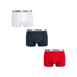 Fila Boxer »MAN BOXER SHORTS« 3er Pack, mit elastischem Logobund white-navy-red XL XL Herren-Unterhose von Fila