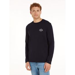 Tommy Hilfiger Longsleeve &raquo;HILFIGER STACK LS TEE&laquo; Desert Sky M M Langarmshirt von Tommy Hilfiger