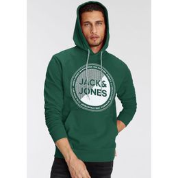 Jack & Jones JACK & JONES Kapuzensweatshirt &raquo;JJLOYD SWEAT HOOD&laquo; Dark Green M M Mit weichem Druck