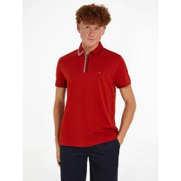 Tommy Hilfiger Poloshirt »RWB ZIP PLACKET TIPPING REG POLO« mit kontrastfarbenen Streifen am Kragen Dark Magma XL XL Poloshirt von Tommy Hilfiger...
