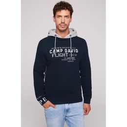 CAMP DAVID Kapuzensweatshirt, mit Frontprint blue navy S S Sweatshirt von CAMP DAVID
