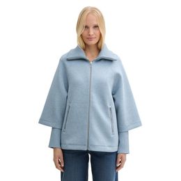 Tom Tailor Cape ohne Kapuze mit Stehkragen light blue indigo melange S (36) S (36) Cape Jacke