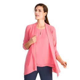 HERMANN LANGE Collection Blusenblazer in semitransparenter Qualit&auml;t sugarcoral 52 52 Elegante Blusenjacke von HERMANN LANGE