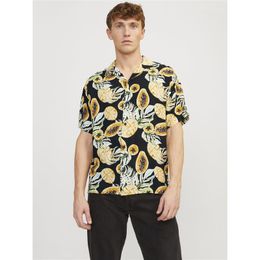 Jack & Jones JACK & JONES Hawaiihemd »JORLUKE TAMPA AOP SHIRT SS SN« black S - N-Gr N-Gr S Hawaiihemd von Jack & Jones