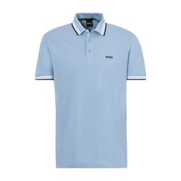 BOSS Green Poloshirt &raquo;Paddy&laquo; mit kontrastfarbenen Streifen am Kragen Open Blue496 3XL 3XL Poloshirt von BOSS Green Menswear