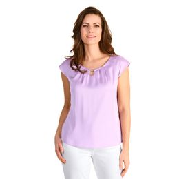 HERMANN LANGE Collection Shirttop &raquo;SOPHIE&laquo; mit Detail am Ausschnitt lupine 54