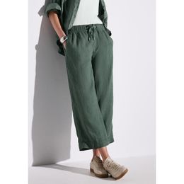 Street One Culotte »Styel EMEE« Sommerhose mit elastischem Bund mit Tunnelzug garden green 36 - Länge 26 Länge 26 36 7/8- Culotte für Damen von...