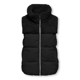 KIDS Only Steppweste »KOGWANJA FUR PUFFER MIX WAISTCOAT OTW« Black 134 134 Pufferweste von KIDS Only für Mädchen