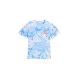 Tom Tailor T-Shirt mit trendigem Batik-Muster mid blue/white 92/98 92/98 T-Shirt von Tom Tailor