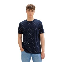 Tom Tailor Denim Rundhalsshirt mit Minimal-Print navy mini geometric print L L T-Shirt von Tom Tailor Denim