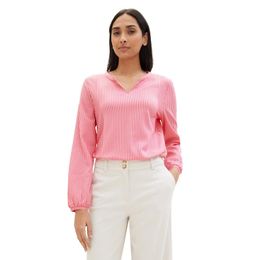 Tom Tailor Ballonshirt mit Streifen pink thin stripe M (38) M (38) Sportlich gestreiftes Langarmshirt von Tom Tailor