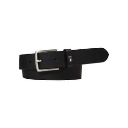 Tommy Hilfiger Ledergürtel »Kids Leather Belt« mit klassischer Metallschnalle Black L Ledergürtel von Tommy Hilfiger