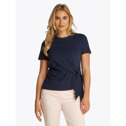Tommy Hilfiger T-Shirt »KNOT BOAT-NK SS TEE«, in asymmetrischer Form Dark Night Navy XXL (44) XXL (44) T-Shirt von Tommy Hilfiger