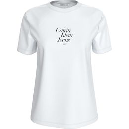 Calvin Klein Jeans T-Shirt &raquo;FONT GRAPHIC REGULAR TEE&laquo; mit Logoschriftzug Bright White XXXL(46) XXXL(46) Regular Passform f&uuml;r bequemen Sitz