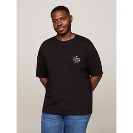 Tommy Hilfiger Big & Tall TOMMY HILFIGER BIG & TALL T-Shirt »BT-HILFIGER STACK TEE-B«, kontrastfarbener Print, Große Größen Black 3XL 3XL Rundhalsshirt von Tommy Hilfiger...