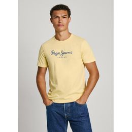 Pepe Jeans T-Shirt »ABEL« mit Logoprint auf der Brust Misted Yellow XXL XXL T-Shirt von Pepe Jeans