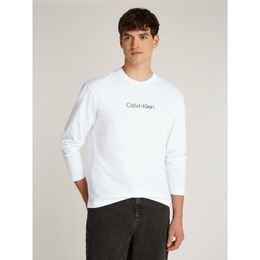 Calvin Klein Langarmshirt &raquo;HERO LOGO LS T-SHIRT&laquo; mit Logoschriftzug Bright White 3XL 3XL Langarmshirt im casual Stil, ideal f&uuml;r entspannte...