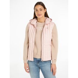 Tommy Hilfiger Daunenweste »FEMININE LW DOWN VEST«, mit Logostickerei Whimsy_Pink XL (42)