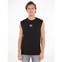 Calvin Klein Jeans T-Shirt »MONOLOGO SLEEVELESS TEE« mit Markenlabel Ck Black XXL XXL Shirt von Calvin Klein Jeans Menswear