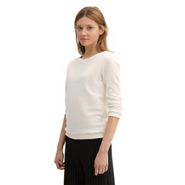 Tom Tailor Denim Sweatshirt, mit Raffungen am &Auml;rmel marble beige melange XL (42) XL (42) Sweatshirt von Tom Tailor Denim