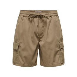 Only & Sons ONLY & SONS Cargoshorts »ONSKAL CARGO 0287 SHORTS CS« Caribou M - N-Gr N-Gr M Moderne Shorts mit Cargotaschen von Only & Sons