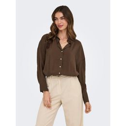 Only Hemdbluse »ONLZAZIMA L/S LOOSE SHIRT WVN NOOS« Chestnut S S Lässige Bluse von Only
