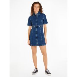 Tommy Jeans Blusenkleid »FLARED SS DRESS CH4253« in modischer Flared Form Denim Medium XL (42) - N-Gr N-Gr XL (42) Elastische Materialeigenschaften...