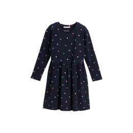 Tom Tailor Skaterkleid mit Herzchen-Allover-Muster navy 128 - N-Gr N-Gr 128 Skaterkleid von Tom Tailor
