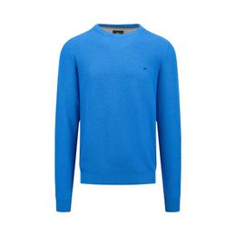 Fynch-Hatton Strickpullover mit Logo-Stickerei auf der Brust vibrant blue M M Strickpullover von Fynch-Hatton