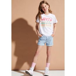 Levi's® kids LEVI'S KIDS T-Shirt »LVG ORGANIC RETRO LEVIS SS TEE« for GIRLS bright white 4 (104) 4 (104) Kurzarmshirt von Levi's Kids for GIRLS
