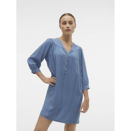Véro Moda VERO MODA Minikleid »VMBREE 3/4 LOOSE TUNIC GA« Sommerkleid, im Denim Look medium blue XL - N-Gr N-Gr XL Weiches Tragegefühl durch 100% Lyocell