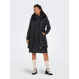 Jacqueline de Yong JDY Steppweste &raquo;ZULU LONG HOOD WAISTCOAT OTW NEW NOOS&laquo; Black S (36) S (36) Lange Pufferweste von JDY