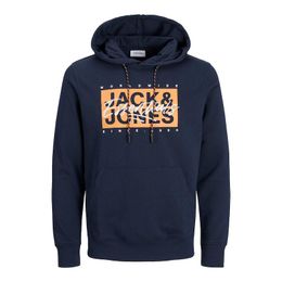 Jack & Jones PlusSize JACK & JONES PLUSSIZE Kapuzensweatshirt &raquo;JJCOLTON SWEAT HOOD PLS&laquo; Sky Captain 4XL 4XL Sweater von Jack & Jones Plus Size