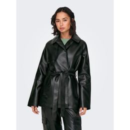 Only Lederimitatjacke &raquo;ONLSOFIA FAUX LEATH SHORT TRENCH CC OTW&laquo; Black S (36) S (36) Modische Lederimitatsjacke von Only