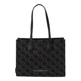 K by KARL LAGERFELD Karl Lagerfeld Shopper 'Ikon' Damen Gr&ouml;&szlig;e One Size hellgrau / schwarz