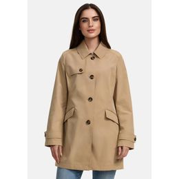 Manisa Trenchcoat mit Koller sand 52 52 Trenchcoatjacke von Manisa